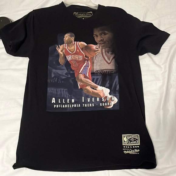 Mitchell & Ness | Shirts | Mens Allen Iverson Graphic Tee | Poshmark